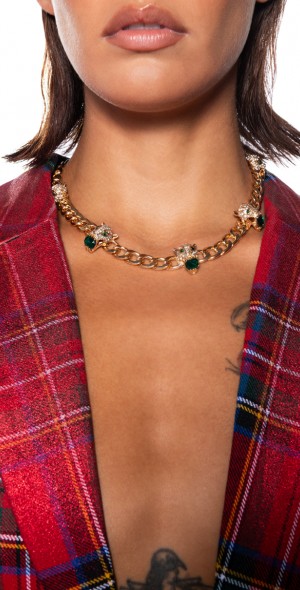 AKIRA - BITE BACK EMBELLISHED CHAIN