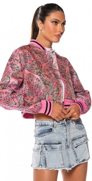 AKIRA - BROCADE TAPESTRY SPRING BOMBER