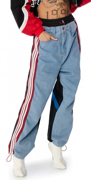 AKIRA - HAMILTON NYLON DENIM RACING PANT