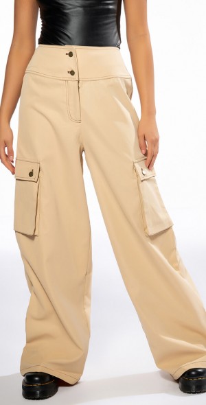 AKIRA - MONEY WIDE LEG CARGO PANTS