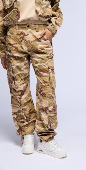 AKIRA - ON DUTY ADJUSTABLE DRAWSTRING CAMO PANT