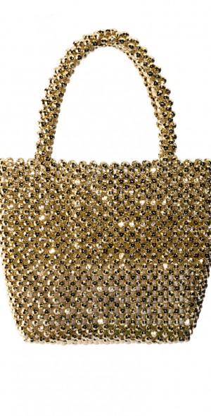 AKIRA - SPARKLING EMBELLISHED GOLD BAG