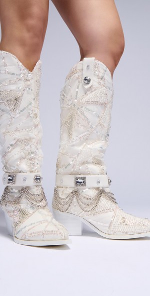 AZALEA WANG - SHIRAZA EMBELLISHED WESTERN BOOT