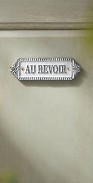 Anthropologie - Au Revoir Iron Sign