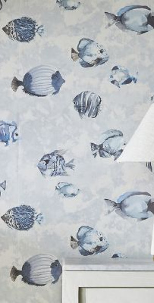 Anthropologie - Great Reef Coastal/Nautical Fish Wallpaper