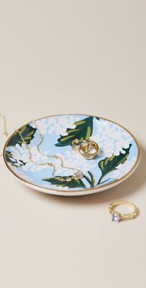 Anthropologie - Hydrangea Porcelain Ring Dish