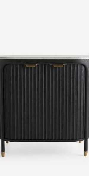 Anthropologie - Isla Fluted Bar Cabinet