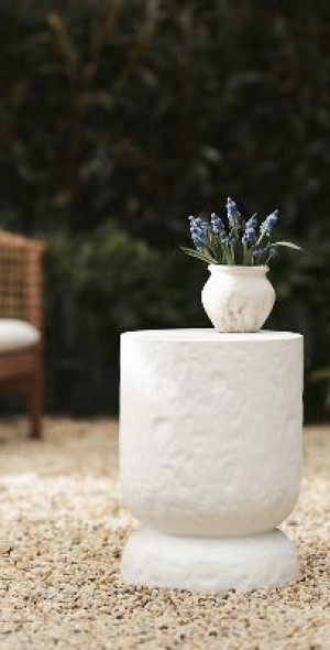 Anthropologie - Lucia Plaster Side Table