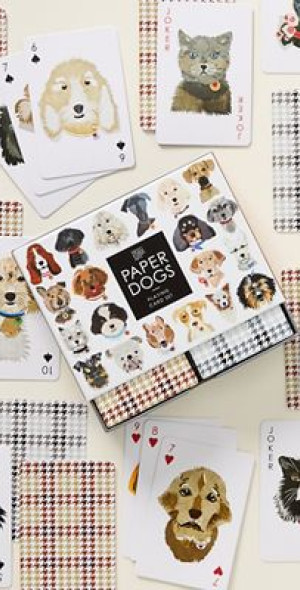 Anthropologie - Paper Dogs Playing Card Set