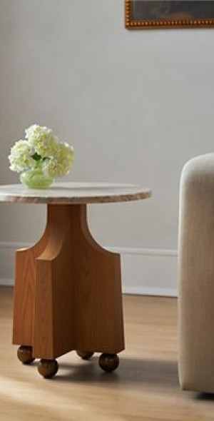 Anthropologie - Perry Marble Round Side Table