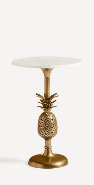 Anthropologie - Pineapple Pedestal Side Table
