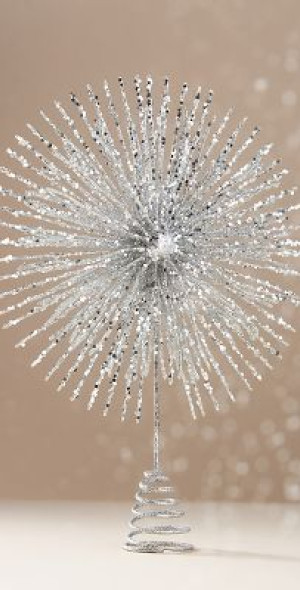 Anthropologie - Silver Starburst Tree Topper