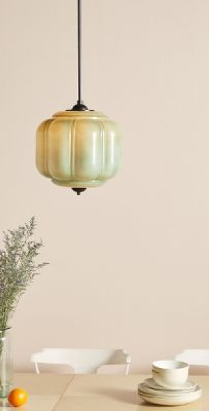 Anthropologie - The Eloise Scallop Milk Glass Pendant Ceiling Light