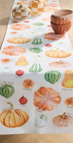 Anthropologie - Types of Pumpkins Table Runner