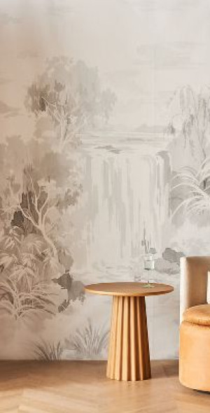 Anthropologie - Waterfall Linen Mural
