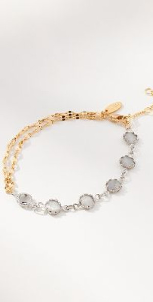 By Anthropologie - Half & Half Stone Bracelet