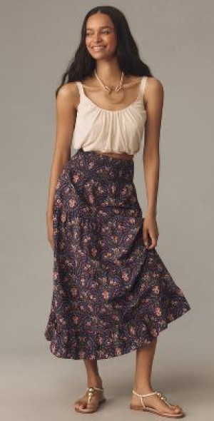By Anthropologie - Luelle Maxi Skirt