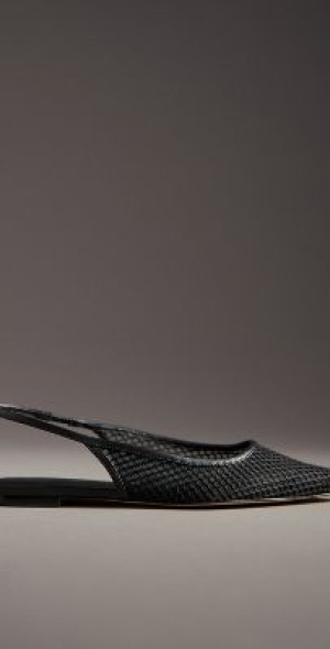By Anthropologie - Mesh Slingback Flats
