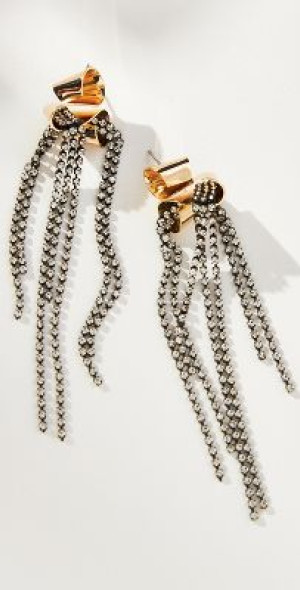By Anthropologie - Mixed Metal Fringe Drop Earrings