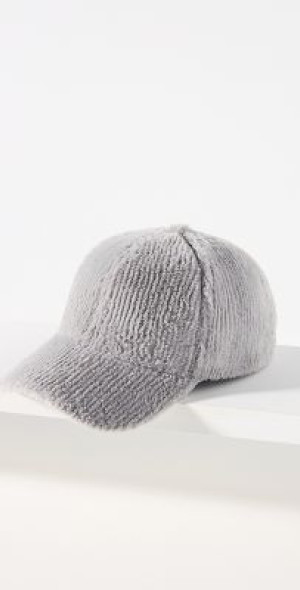 By Anthropologie - Ribbed Sherpa Baseball Cap