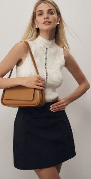 By Anthropologie - Structured Mini Skirt