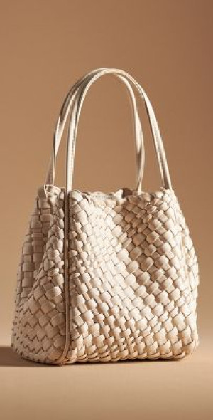 By Anthropologie - The Woven Mini Hollace Tote