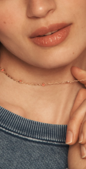 By Anthropologie - Tiny Clover Chain Necklace