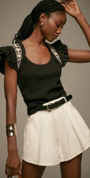 Cleobella - Raven Flutter-Sleeve Top