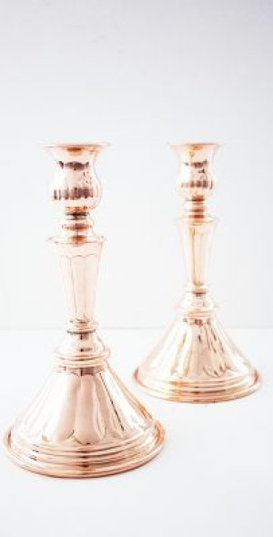 Coppermill Kitchen - Vintage Inspired Candlestick Pair