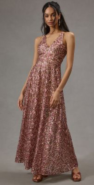 Dress The Population - Ariyah Floral Sequin Dress