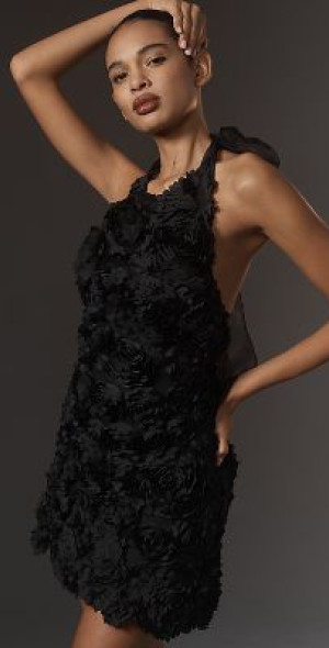 Elliatt - Megan Halter 3D Rosette Mini Dress