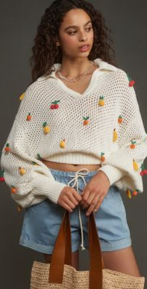 Farm Rio - Crochet Fruit Blouse