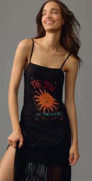 Farm Rio - Slim Fringe Maxi Dress