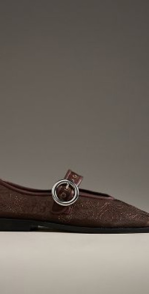 Farm Rio - Square-Toe Mesh Ballet Flats