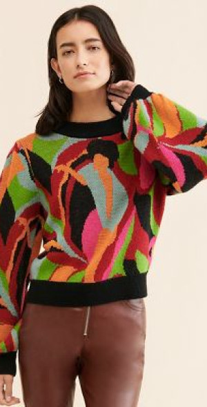 Farm Rio - The Dance Multicolor Knit Sweater