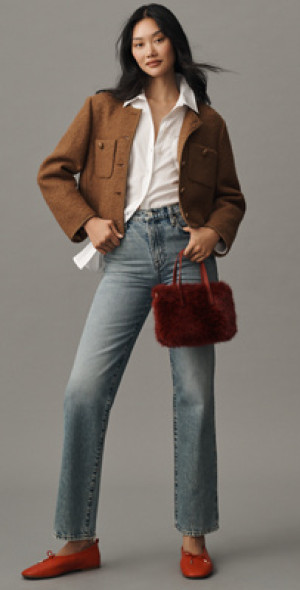 Frame - Le Jane Ankle High-Rise Straight-Leg Jeans