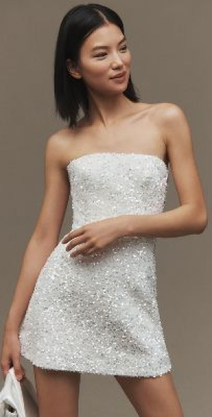 Helsi - Linda Strapless Sequin Mini Dress