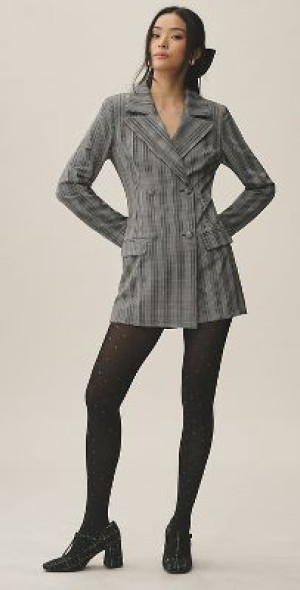 Hutch - Double-Breasted Blazer Romper Jacket