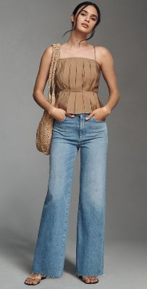 Le Jean - Alexa Mid-Rise Wide-Leg Jeans