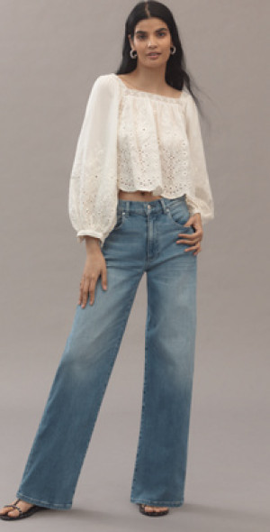 Le Jean - Column High-Rise Wide-Leg Jeans
