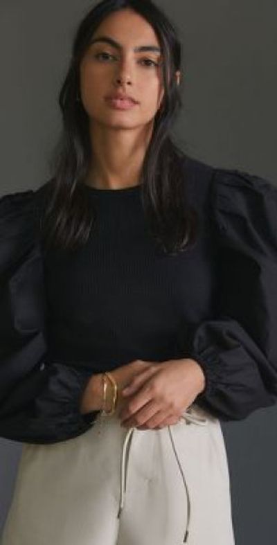 Lea & Viola - Puff-Sleeved Top