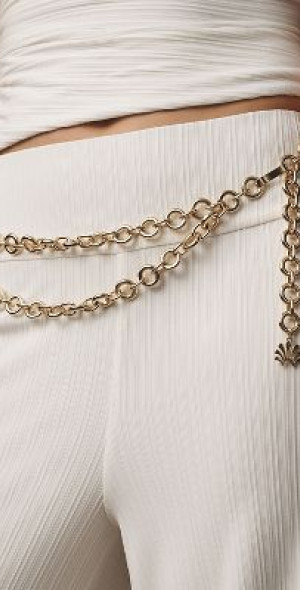 Lele Sadoughi - Gold Chain Belt