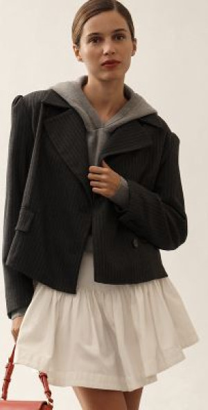 Maeve - 80s Boxy Blazer Jacket