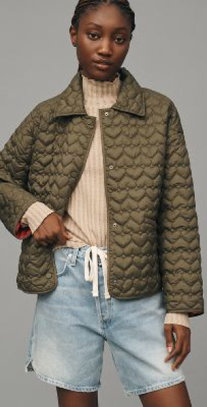 Maeve - Heart-Quilted Liner Jacket