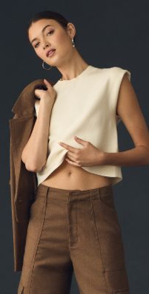 Maeve - The Noah Muscle Sweater Tank by Top