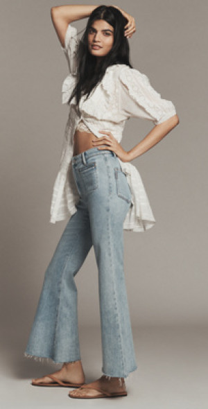 PAIGE - Marlow Skimmer High-Rise Flare Jeans