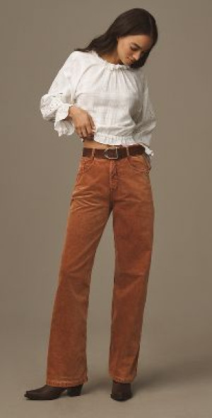 Pilcro - Corduroy Relaxed Wide-Leg Pants