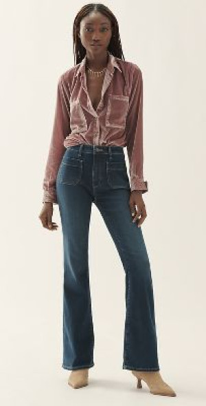 Pilcro - The Icon Flare Jeans by : Mid-Rise Edition