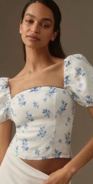 Reformation - Marella Linen Top