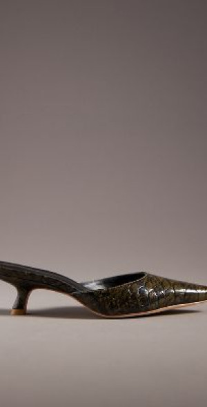 Reformation - Wilda Kitten-Heel Mules